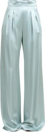 Max Mara Femme, Pantalons, Bleu, Taille: 40 FR Pantalon Palazzo