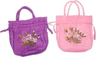 Minkissy 2 Pièces Sac à Main Ethnique à Cordon Sac pour Femmes Pratique et Spacieux pour Voyage et Usage Quotidien