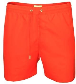 Calvin Klein Short de Bain Homme Short Drawstring Court, Orange (Acid Orange), S