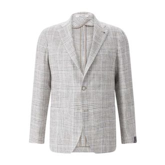 Tagliatore Karierter Blazer - - Jackets - Herren - Grau - XL