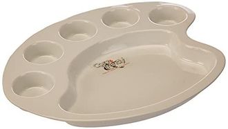 Cosy & Trendy HP1367 Maler-Palette, Keramik, Weiß, 30 x 24 x 3 cm