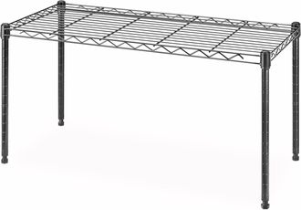 Whitmor Regal mit 1 Etagen, Drahtregal, Aufbewahrungs-Organizer, 76,2 cm L x 35,6 cm B x 38,1 cm H, Schwarz