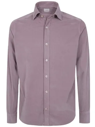 Tintoria Mattei Shirt Small Rib Velvet Shirt
