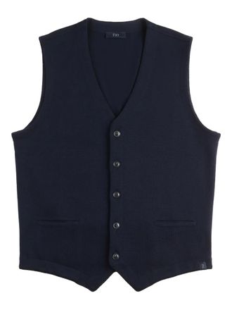 Fay Weste mit V-Ausschnitt - Blau