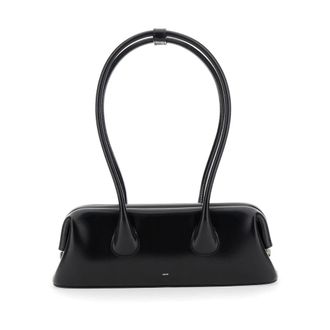 Osoi Schwarze Boat Wide Mini Schultertasche - - Bags - Damen - Schwarzk - ONE SIZE
