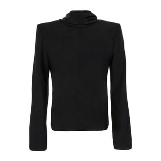 Saint Laurent Rollkragenoberteil - - Knitwear - Damen - Schwarzk - XS