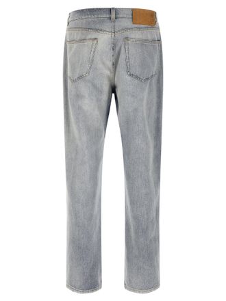 Maison Margiela Mens Blue Cotton Relaxed Fit Jeans Clothing