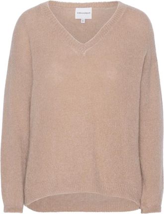 Americandreams Americandreams, Femme, Pulls, Brun, Taille: 42 FR Silja V Neck Knit
