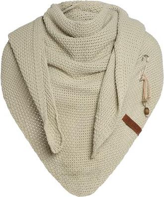 Knit Factory Coco Ch&acirc;le Tricot&eacute; - Foulard Triangle - Foulard femme pour lautomne et lhiver - &Eacute;charpe Femme - Ch&acirc;le Femme - 100% Fabriqu&eacute; en Europe - Seda - 190x85 