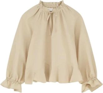 Skall Studio Femme, Blouses et Chemises, Beige, Taille: 38 FR Blouses