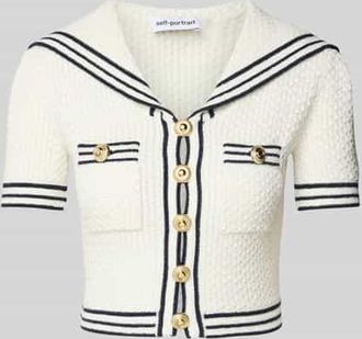 Self Portrait Strickjacke mit Knopfleiste