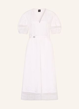 HUGO BOSS Kleid Doralia Mit Spitze weiss