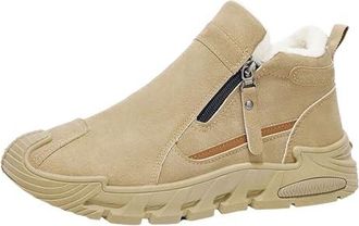 Generic Homme Chaussures dhiver Montantes Baskets Doublure en Peluche Polaire Chaude Chaussures de Randonn&eacute;e Semelle &Eacute;paisse Antid&eacute;rapante L&eacute;ger Sneakers Chau