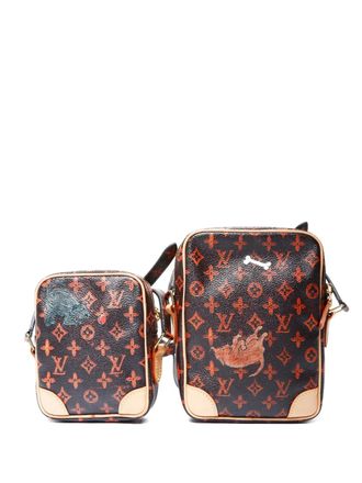 Louis Vuitton sac &agrave; bandouli&egrave;re Paname Catogram x Grace Coddington monogramm&eacute; (2018) - Marron