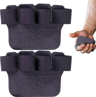 Generico Halerophilie-Handschuhe: Griffe zum Gewichtheben und Fitness-Handschuhe, multifunktional, Schutz: G O, elastische Fitness-Griffe, Griffkissen
