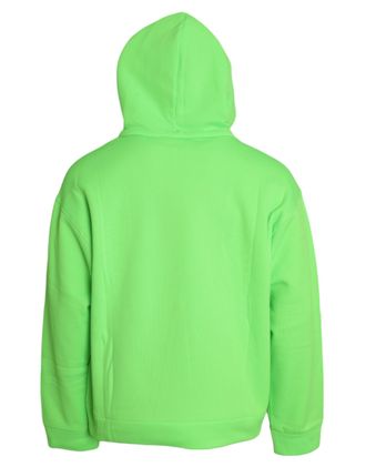 Dolce & Gabbana Mens Neon Polyester Hoodie Green Clothing