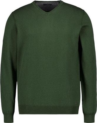 Ragman Herren Pullover gr&uuml;n unifarben