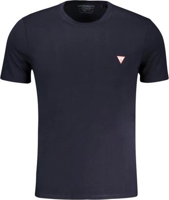 Guess Homme, Tops, Bleu, Taille: XL T-shirt &agrave; Manches Courtes