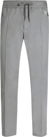 Dolce & Gabbana Pantalon de jogging en gabardine de coton - Homme - Pantalons - Gris - Taille: L