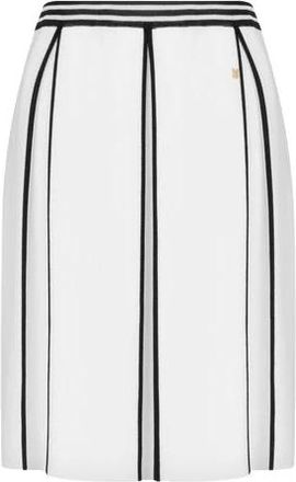 Moschino Femme, Jupes, Blanc, Taille: 40 FR Pleated Stretch Knit Skirt