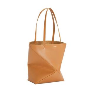 Loewe Tote Puzzle Fold moyen en cuir de veau brillant