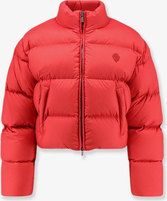 Gucci Crop Fit down jacket with iconic crest - GUCCI - gender_Woman