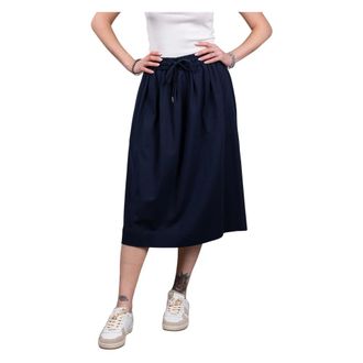 Circolo 1901 Femme, Jupes, Bleu, Taille: 40 FR Midi Skirt