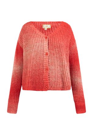 Mymo Strickjacke Damen Rosa Mehrfarbig