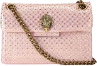 Kurt Geiger Femme, Sacs, Rose, Taille: ONE Size Mini sac bandouli&egrave;re en tissu