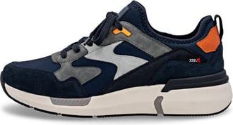 Rieker U1403 Baskets à lacets pour homme Noir mat, bleu marine, 42 EU