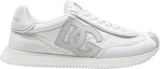 Dolce & Gabbana Low-Top Sneaker - Cushion Sneaker In Mixed Materials Color White - Gr. 41,5 (EU) - in Wei&szlig; - f&uuml;r Damen