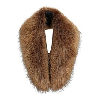 Generic &Eacute;charpe en fausse peluche pour femme - Chauffe-cou froid - &Eacute;charpe cache-cou pour femme (F, taille unique)