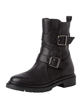 Tamaris Damen Stiefelette Leder bequem; BLACK, EU 38