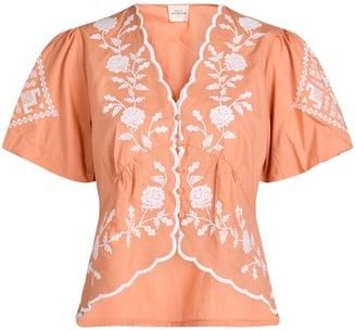 Petite Mendigote Top Trouville en coton