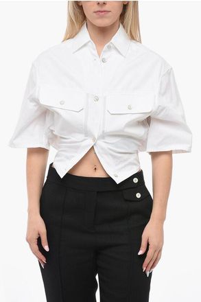 Off-white Cropped Short-Sleeve Shirt size 42