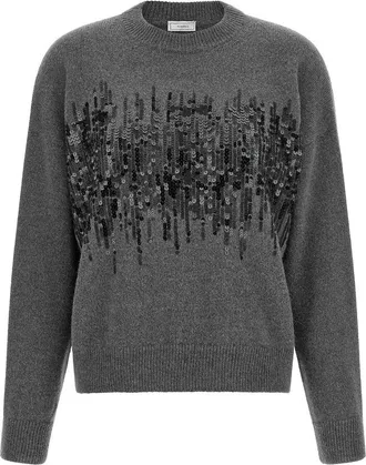 PESERICO Pull Col Rond - Gris