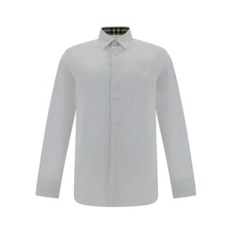 Burberry Herren, Shirts, Wei&szlig;, SGr&ouml;&szlig;e