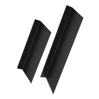 Lurrose 2 St&uuml;ck Teiliges Schwarzes Metall wandregal Schwebendes Badezimmer aufbewahrungsregal aus Langlebigem Space Aluminum Platzsparend f&uuml;r Toilettenartikel