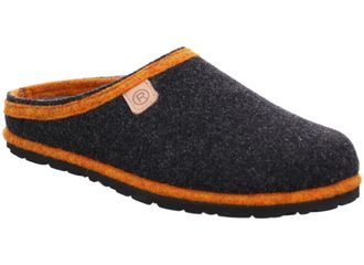 Rohde Herren Pantoffel Filz Hausschuh Wechselfu&szlig;bett Weite G H.Meran 6910, Gr&ouml;&szlig;e:45 EU, Farbe:Schwarz