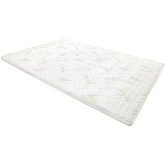 Vente-Unique Vente-unique - Surmatelas 180 x 200 cm mémoire de forme coutil aloe vera ép.5cm - antasse de naturea
