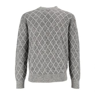 Ballantyne Rundhals-Pullover - - Knitwear - Herren - Grau - M