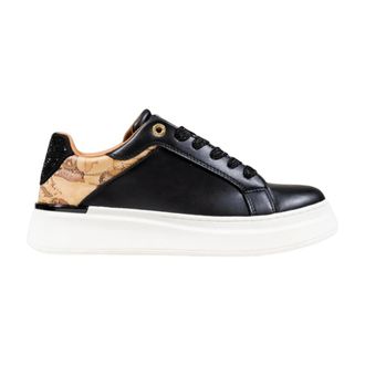 Alviero Martini 1A Classe Damen-Sneakers mit Geo Classic Print - - Shoes - Damen - Schwarzk - 37 EU
