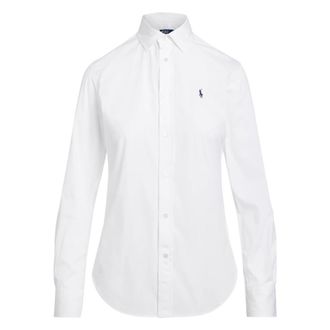 Polo Ralph Lauren Femme, Blouses et Chemises, Blanc, Taille: 34 FR LS Crlte St Long Sleeve Button Front Shirt
