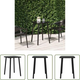 vidaXL Stahl - Gartentisch Anthrazit 50x50x71 cm Stahl