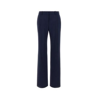 Off-white High Waist Straight Leg Hose - - Trousers - Damen - Blau - S