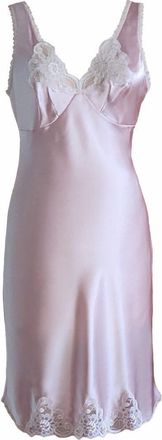 Shadowline Damen Rochelle Slipper, Satin, mit Verstellbaren Tr&auml;gern Voller Schlupf, Blush, XL