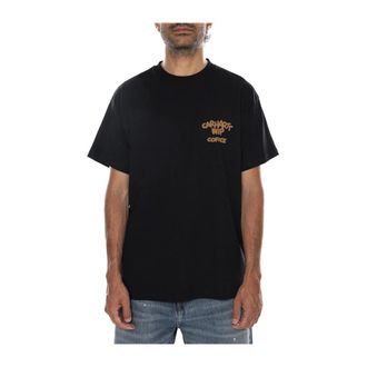 Carhartt Work in Progress S/S Coffee Break T-Shirt - - Tops - Herren - Schwarzk - XL