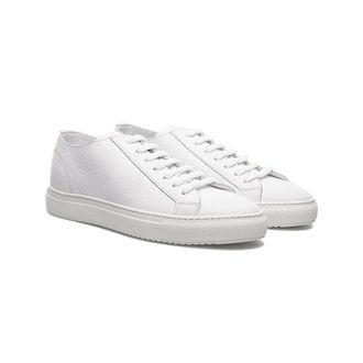 Doucal's Homme, Chaussures, Blanc, Taille: 42 EU Baskets en cuir blanc