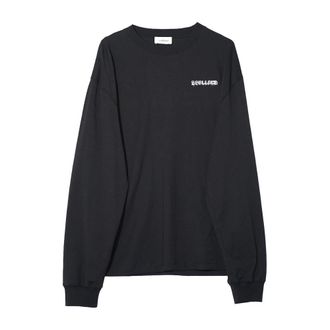 Soulland Derek Graffiti L/S T-shirt - - Tops - Damen - Schwarzk - S/M