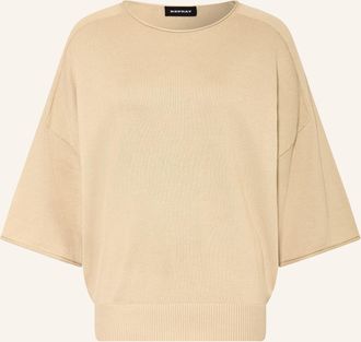 Repeat Repeat Oversized-Pullover Mit 3/4-Arm beige